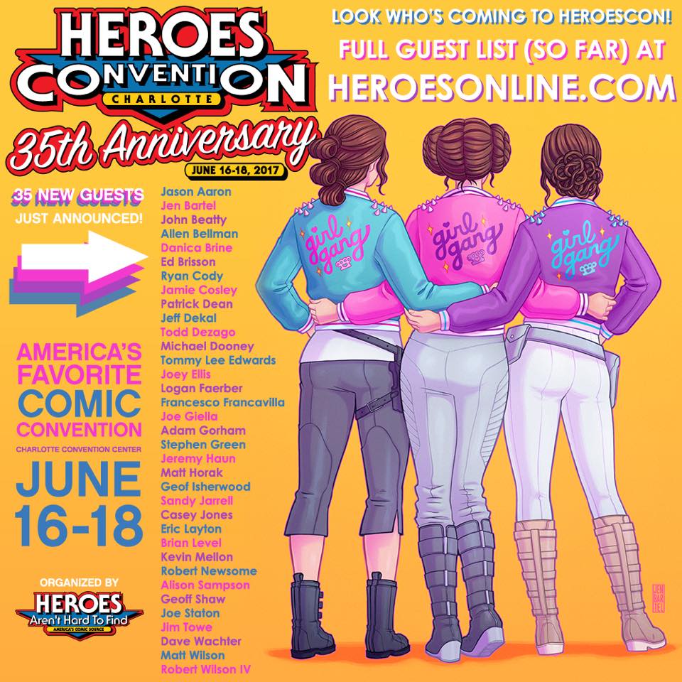 HeroesCon 2017 Announces Another Round of Guests | Convention Scene
