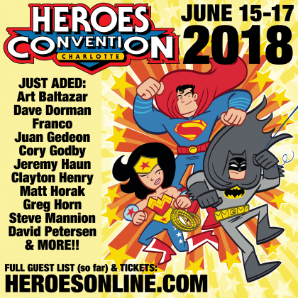 More Guests Added to HeroesCon 2018 | Convention Scene