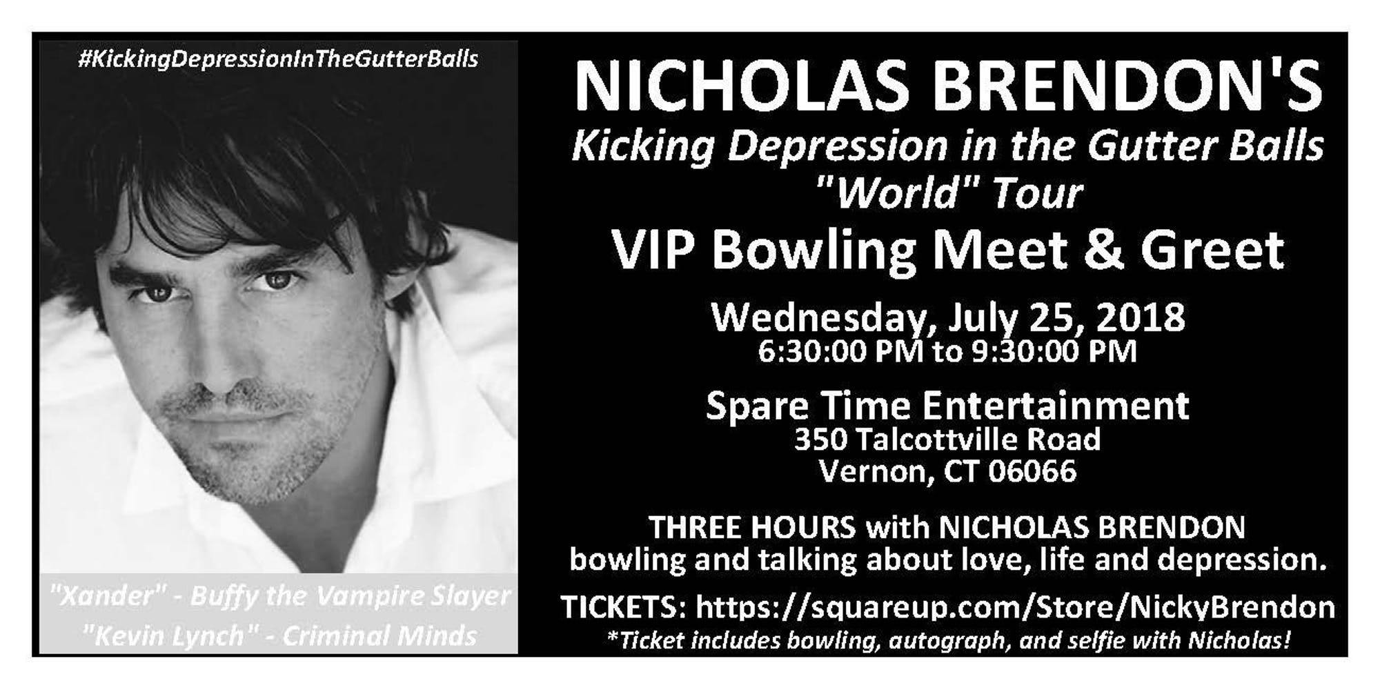 CT – Nicholas Brendon’s “Kicking Depression in the Gutter Balls” Tour ...