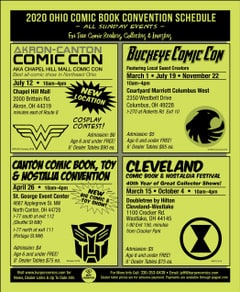 Cleveland Comic Book and Nostalgia Convention (March 2020) | Convention ...
