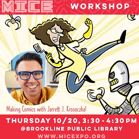MA - Jarrett J. Krosoczka Comics Workshop | Convention Scene