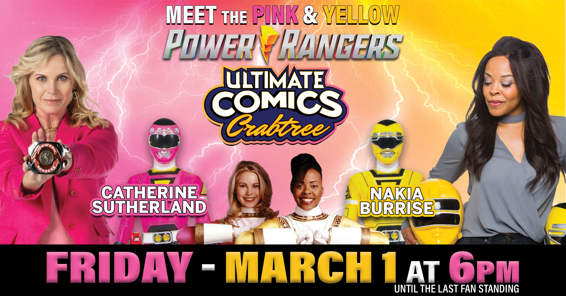 NC - Power Rangers Signing | Mar 1st | Convention Scene