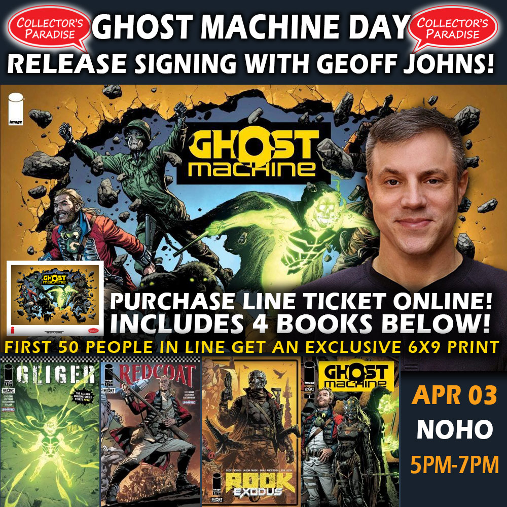 CA - Geoff Johns Signing | April 3rd | Convention Scene