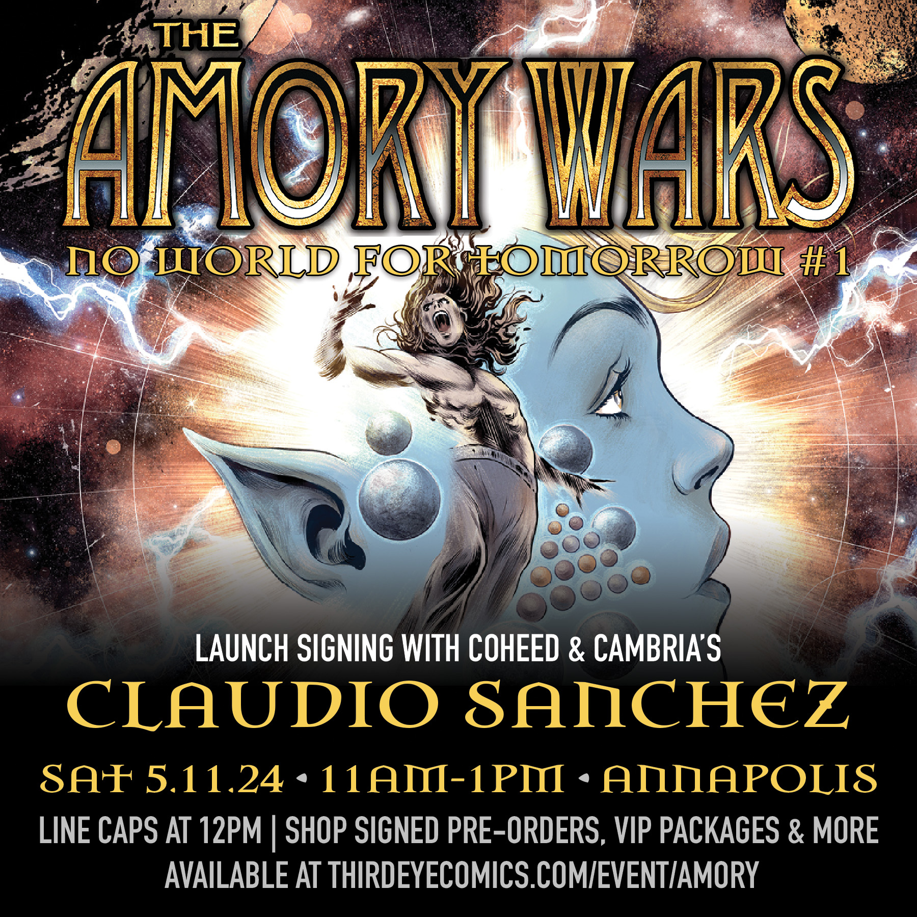 MD - Amory Wars: No World For Tomorrow #1 Signing | May 11th ...