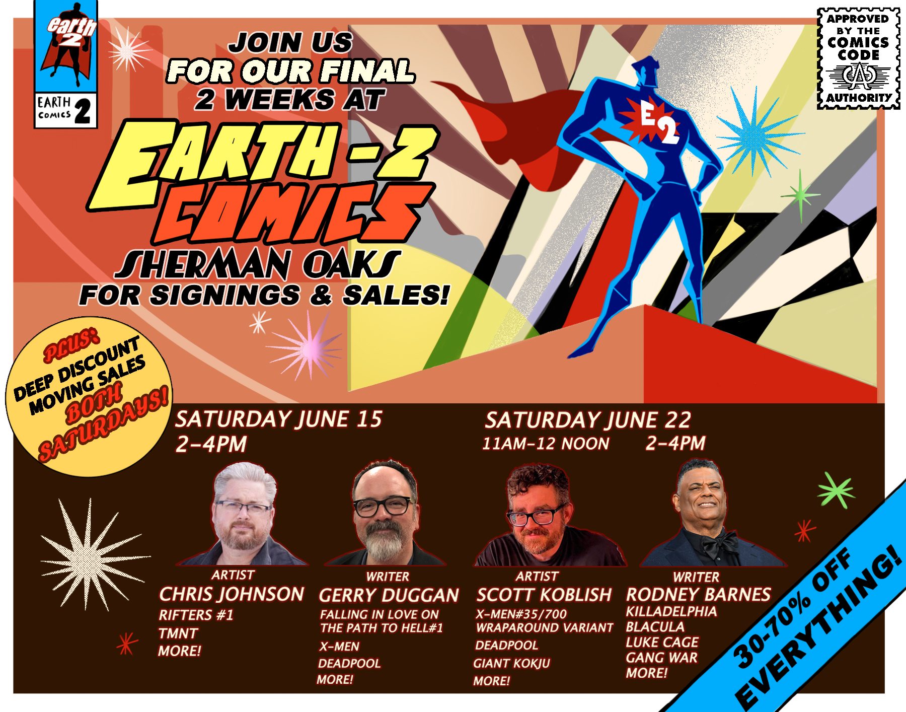 CA - Earth 2 Comics Signing | June 22nd | Convention Scene