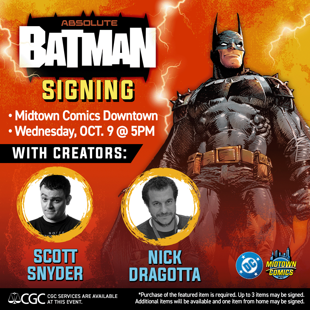 NYC - Absolute Batman #1 Signing | Oct 9th | Convention Scene