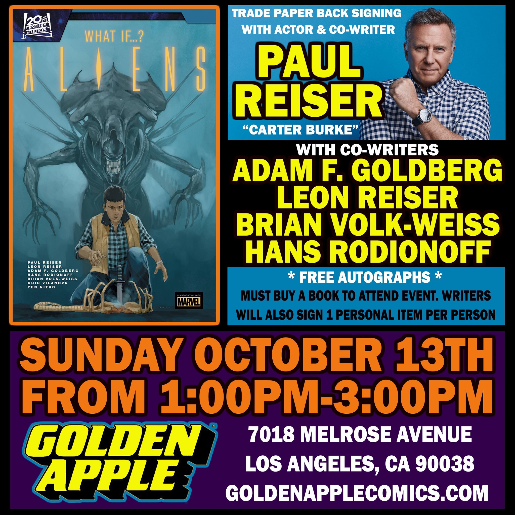 CA - What If: Aliens? Signing | Oct 13th | Convention Scene