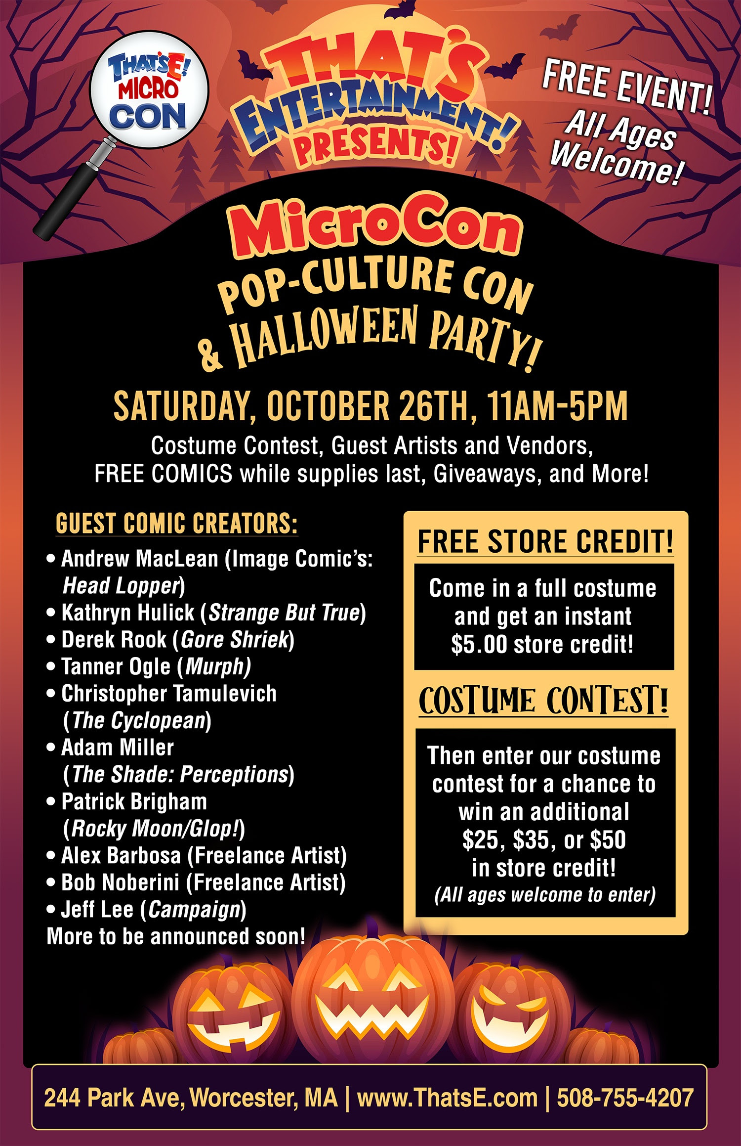 MA - Halloween Micro-Con | Oct 26th | Convention Scene