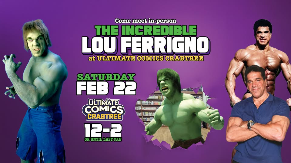 NC - Lou Ferrigno Signings | Feb 22-23 | Convention Scene