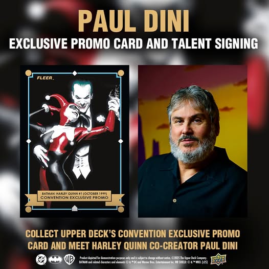 Paul Dini Exclusive Promo Card Signing at SDCC 2025 | Convention Scene