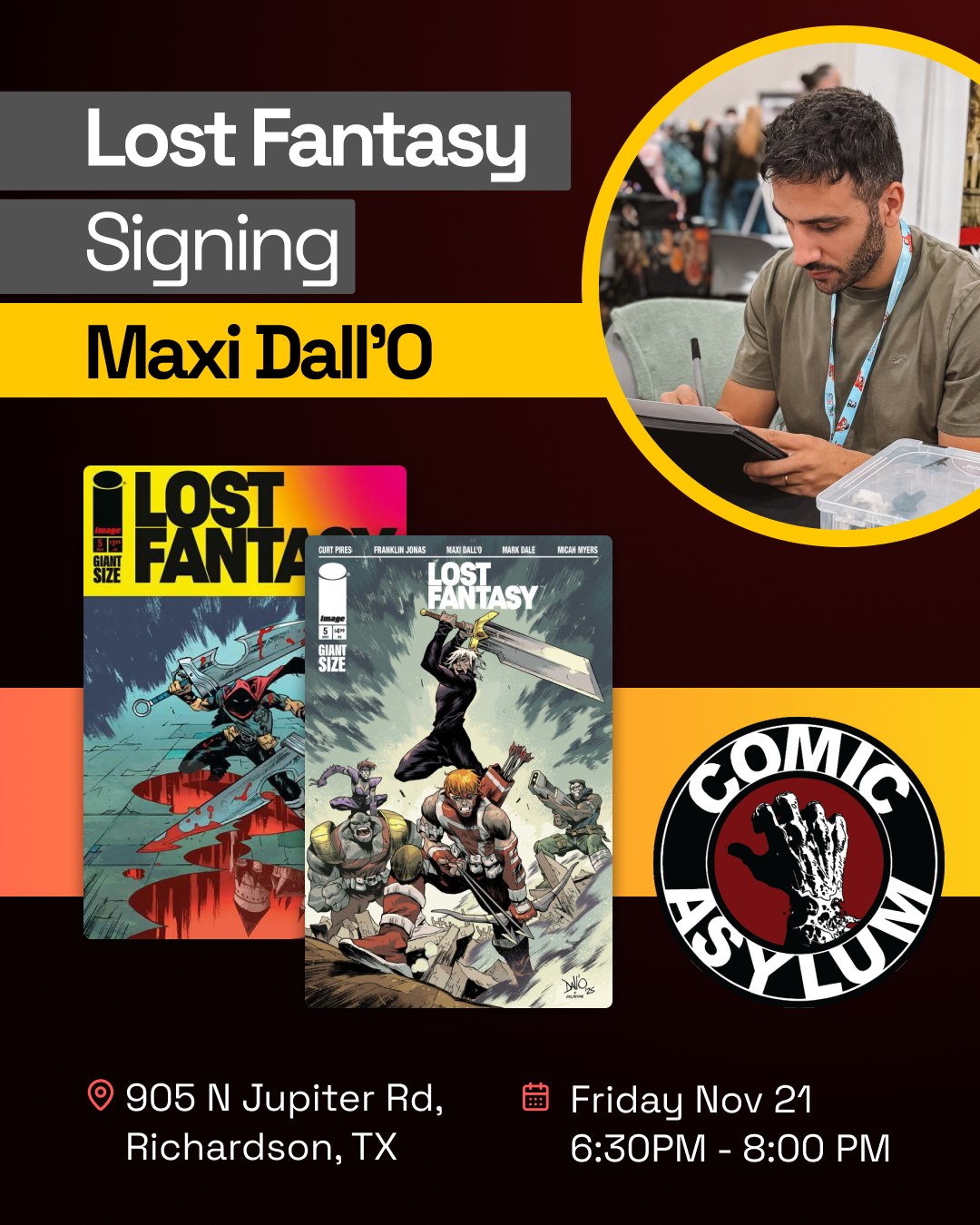 TX - Lost Fantasy Signing | Nov 21st | Convention Scene